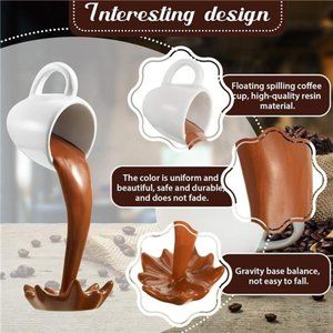 Kitchen | Floating Spilling Coffee Cup Magic Pouring Splash Cafe ...